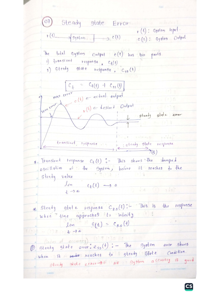 Steady State Error Pdf 7022