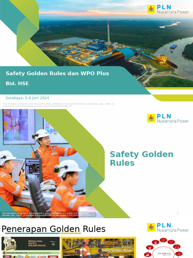 4.4 Safety Golden Rules Dan WPO Plus | PDF