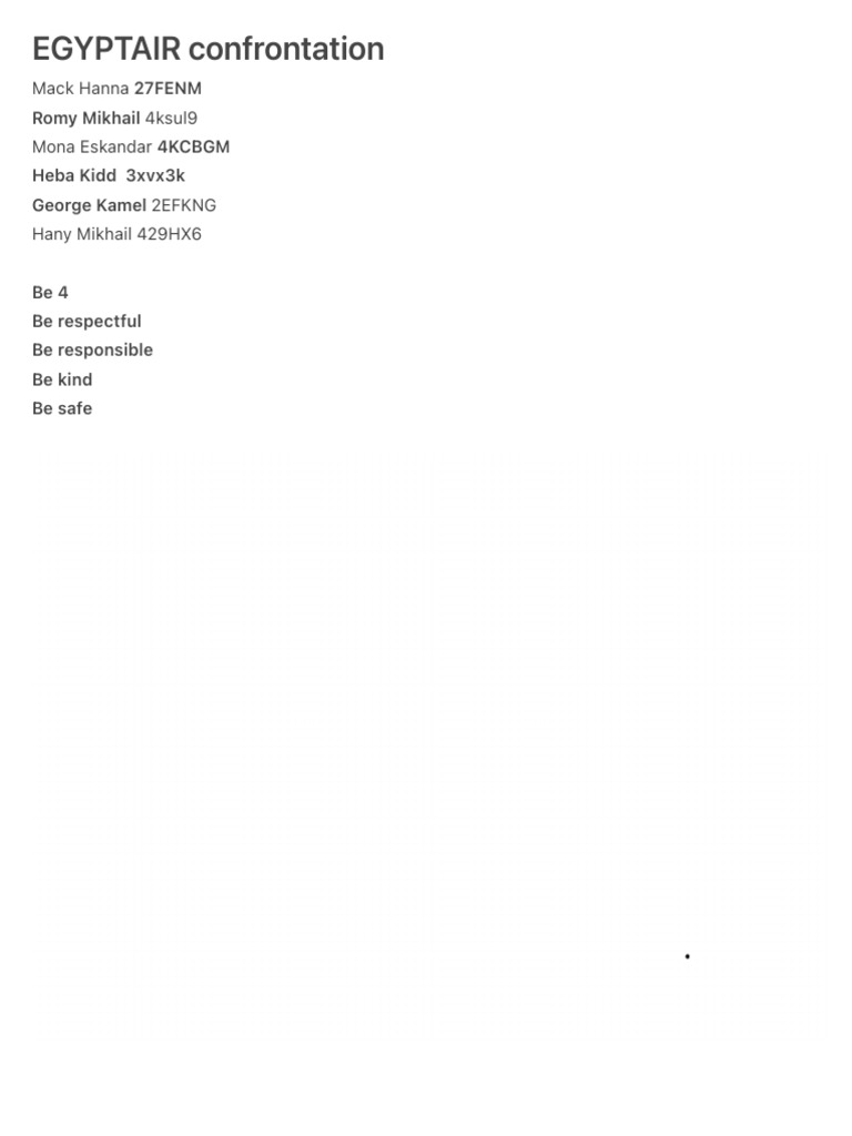 EGYPTAIR Confrontation | PDF