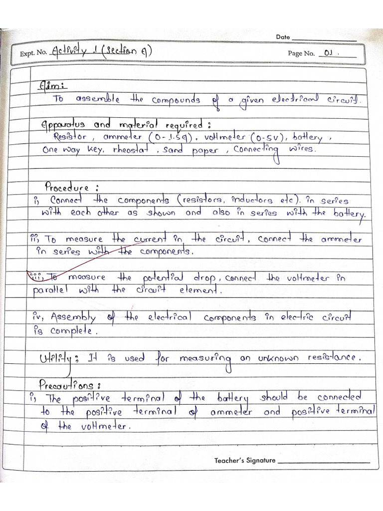 Physics Activity Sec A & B | PDF