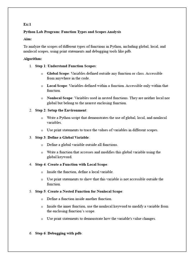 Python Lab Program | PDF | Parameter (Computer Programming) | Scope ... Python Lab Program | PDF | Parameter (Computer Programming) | Scope ...
