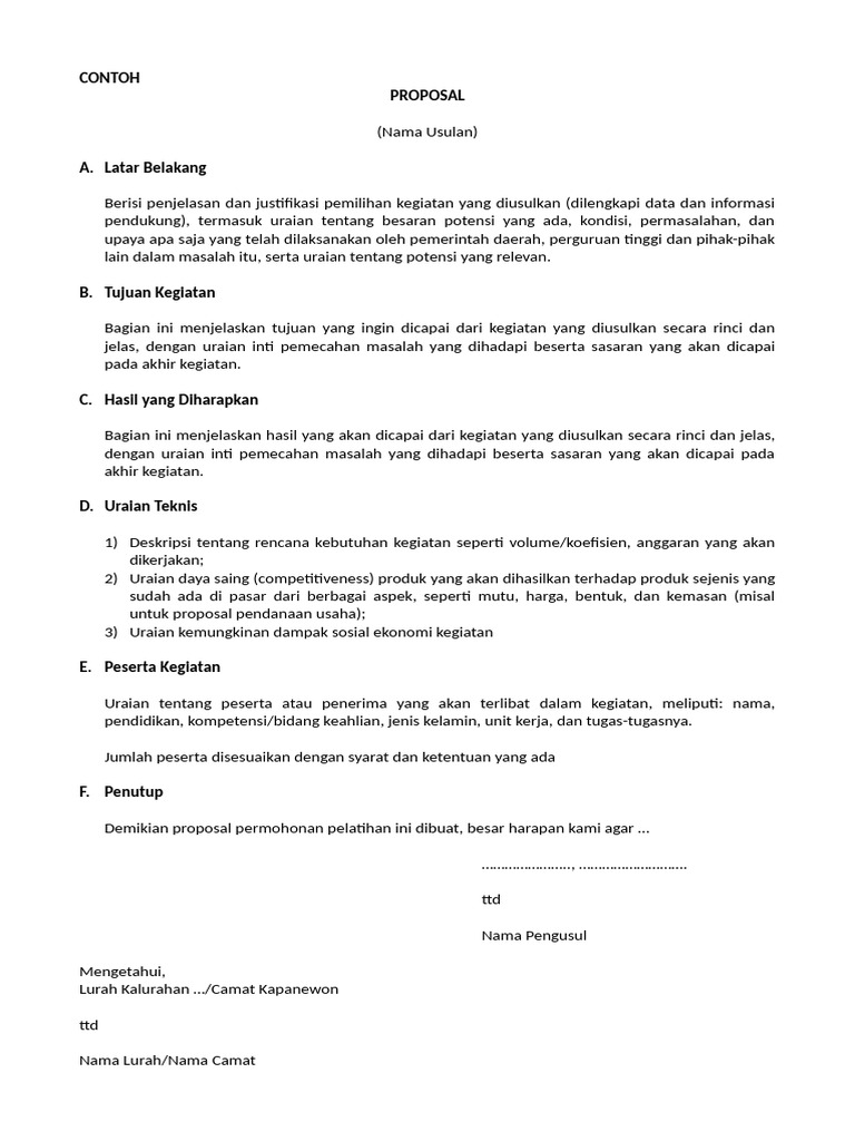 Format Proposal BKK 2023 | PDF