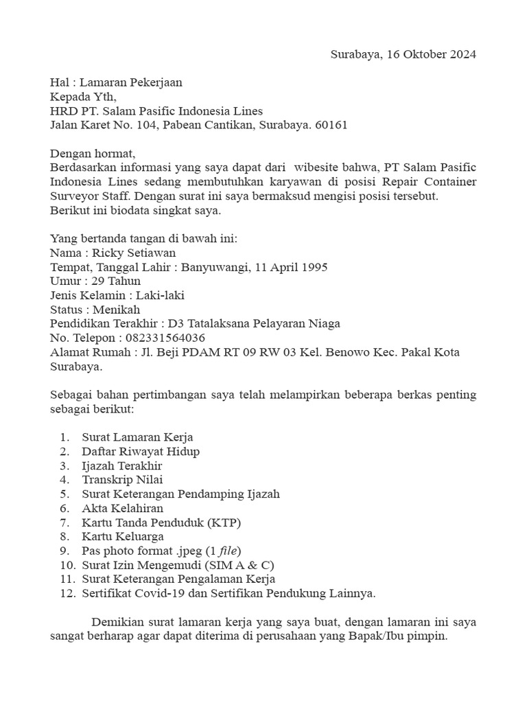 CV-Ricky Setiawan Merged | PDF