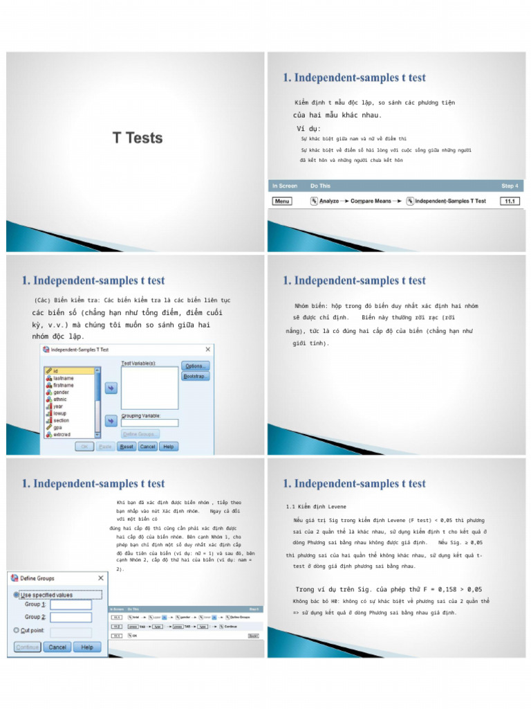 T Test in | PDF