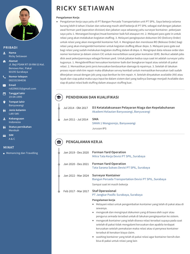 Cv Ricky Setiawan | PDF