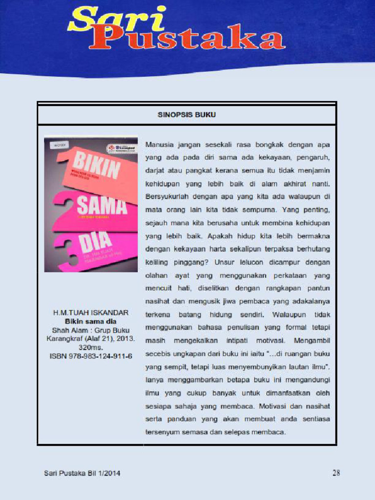 Saripustaka Bil 1 2014 (1) - 028 | PDF