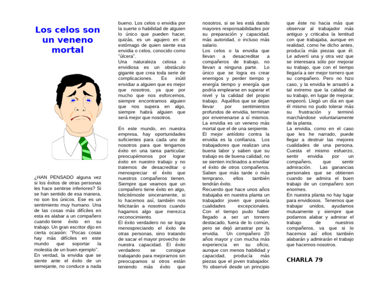 Los Celos Son Mortales 079 | PDF | Envidia | Celos