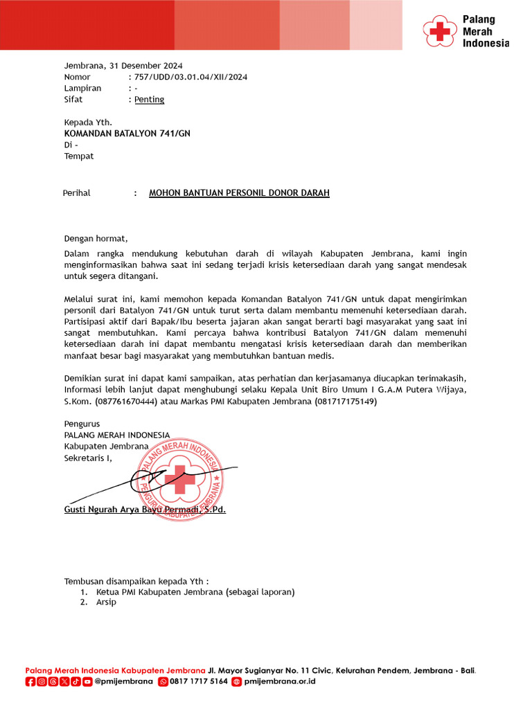 Permohonan Personil Donor | PDF