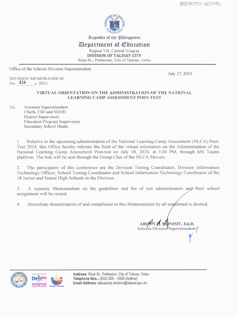 DM 424 S. 2024 | PDF