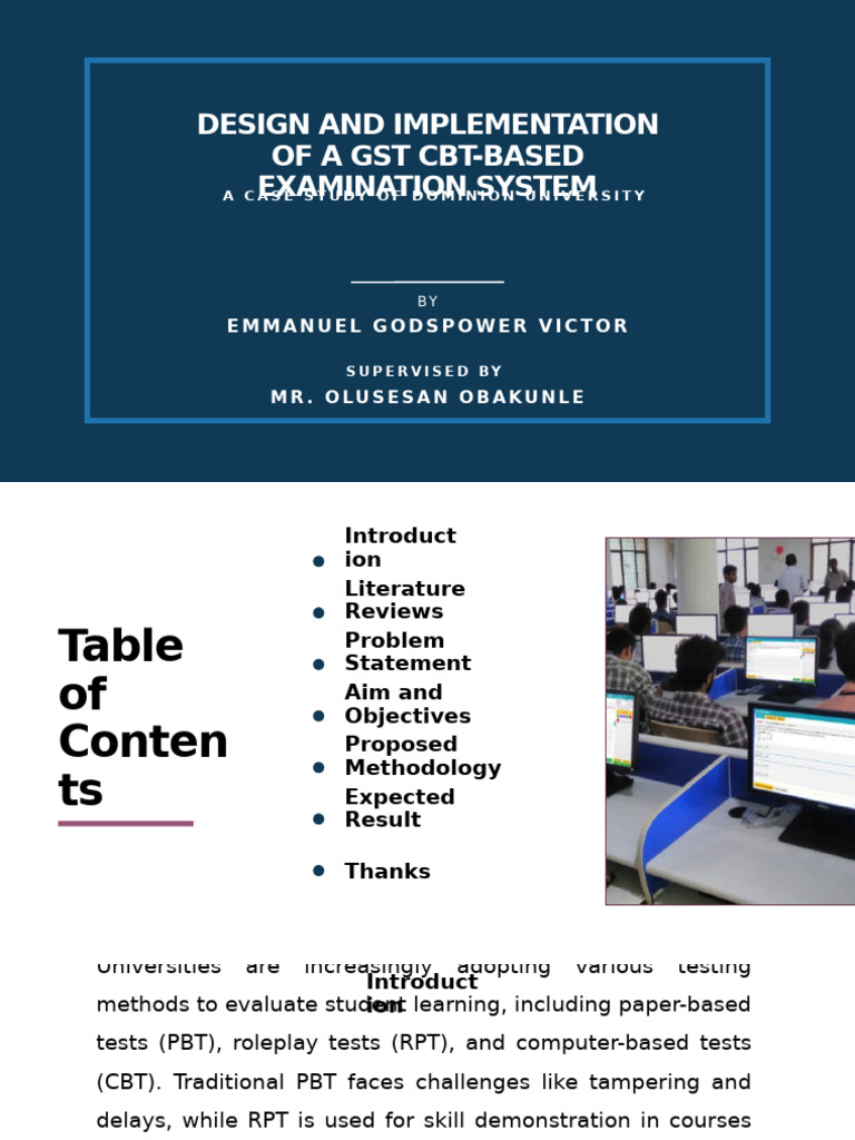 DU0447, Emmanuel Godspower Victor, Proposal Presentation | PDF | Computer Security | Security