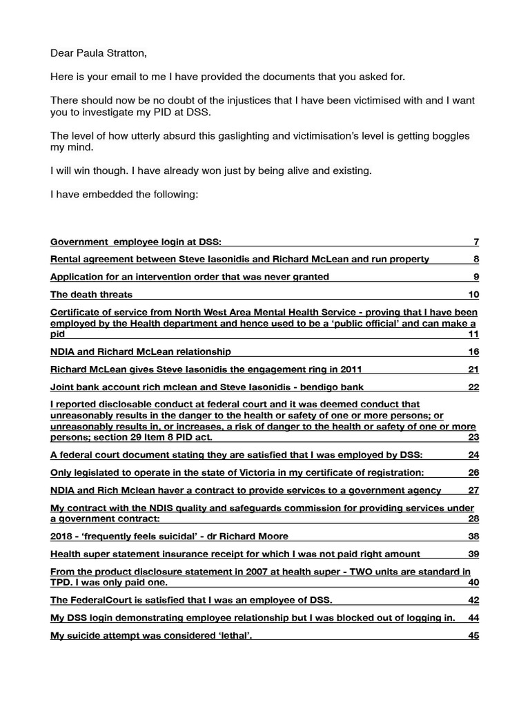 Evidence for Public Interest Disclosure | PDF