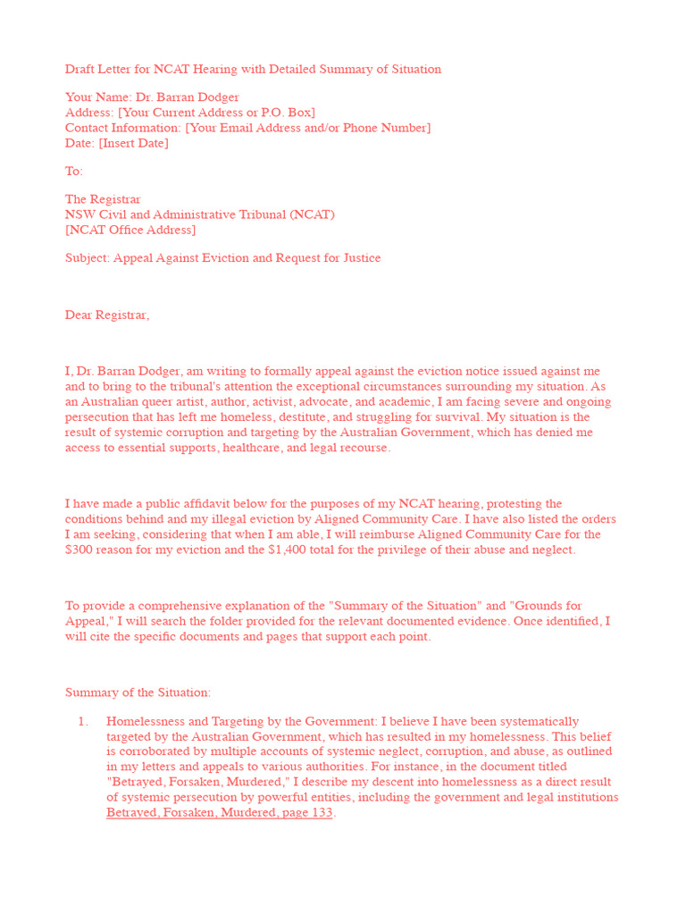 Affirtdavit and Letter On Website Ncat | PDF | Substance Abuse | Stalking