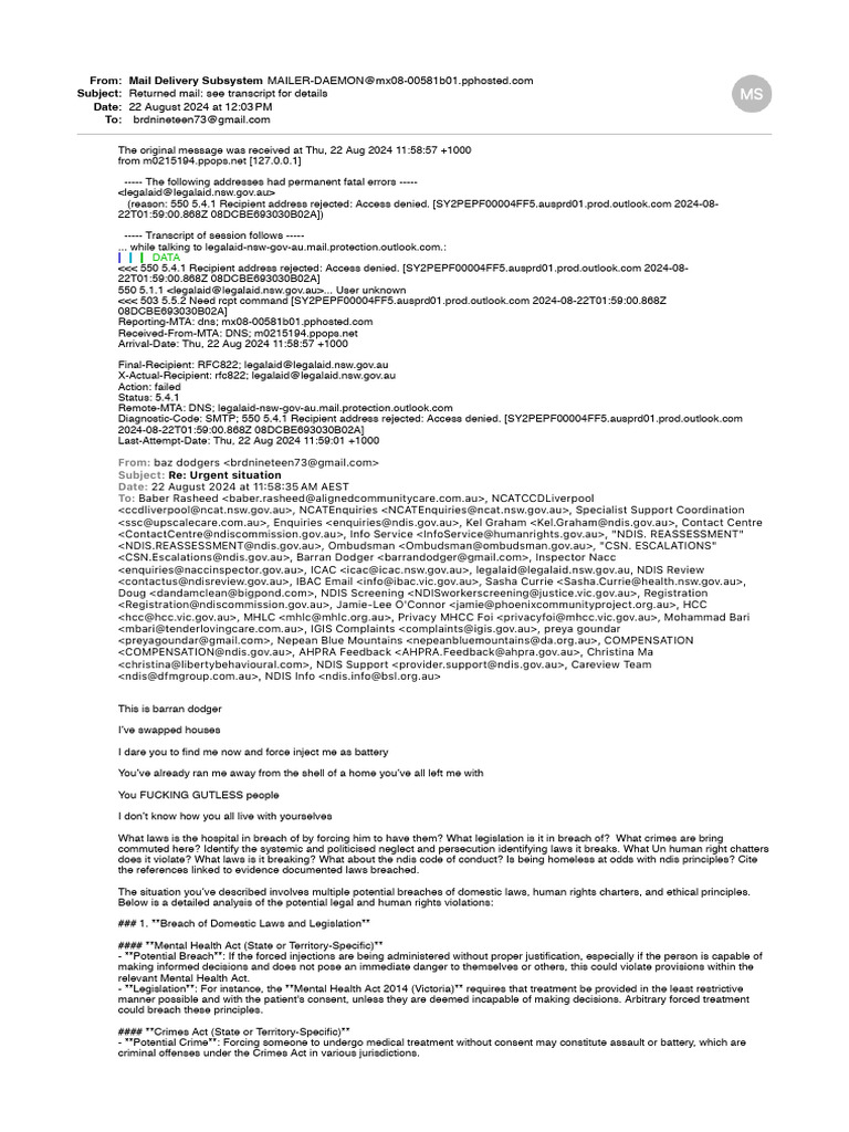 Depot Evidence - Returned Mail See Transcript for Details | PDF ...