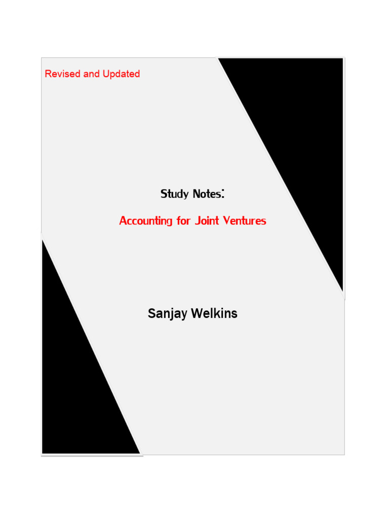 Accounting for Joint Ventures Explained | PDF | Debits And Credits ...