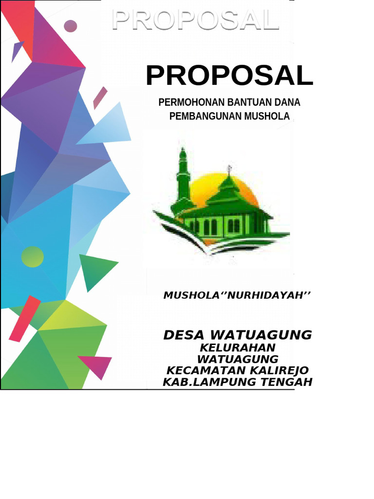 Fix Data Proposal Mushola Nurhidayah | PDF