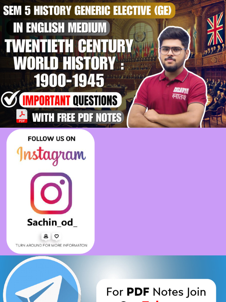 Twentieth Century World History 1900-1945 | PDF | Weimar Republic ...