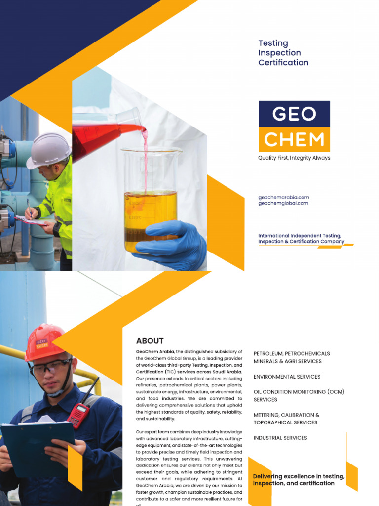Geo Chem Arabia Brochure | PDF