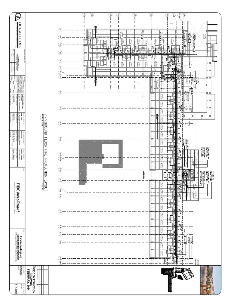 Fp1-01b Ground Floor Fire Protection Layout | PDF