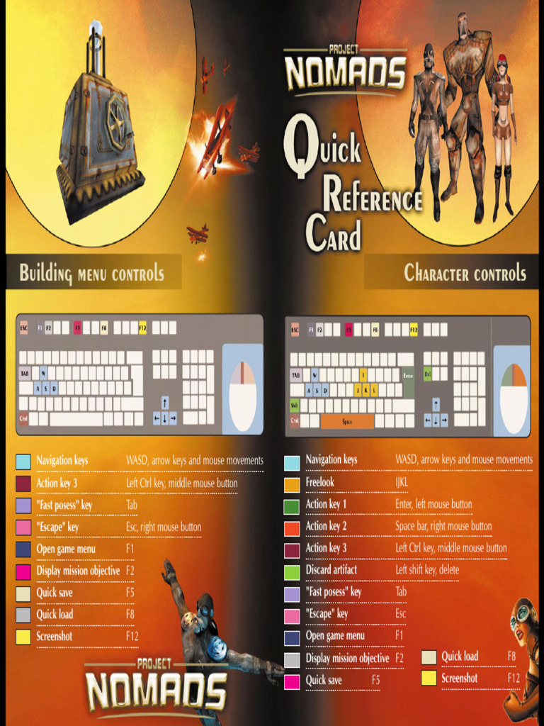 Project-Nomads_RefCard_Win_EN | PDF | Software | Writing Implements