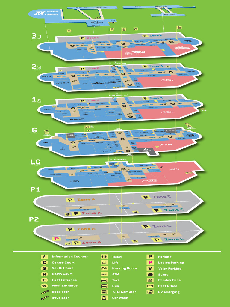 Mid Valley Shop-Mall-Map | PDF