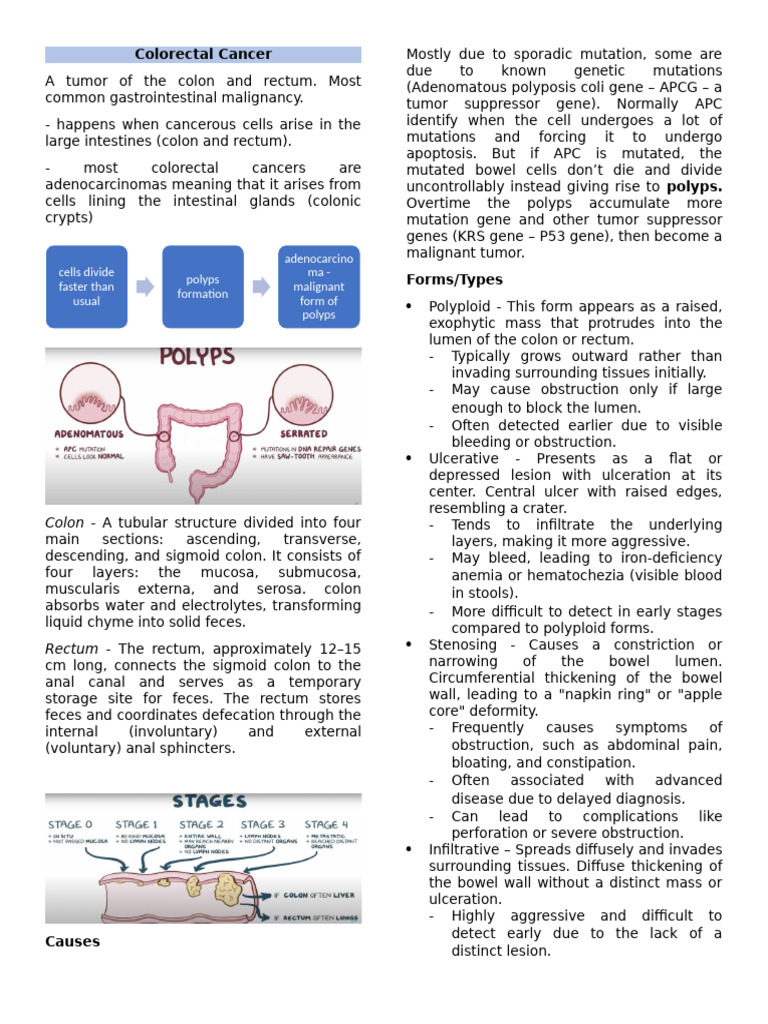Colorectal Cancer (1) | PDF | Colorectal Cancer | Large Intestine