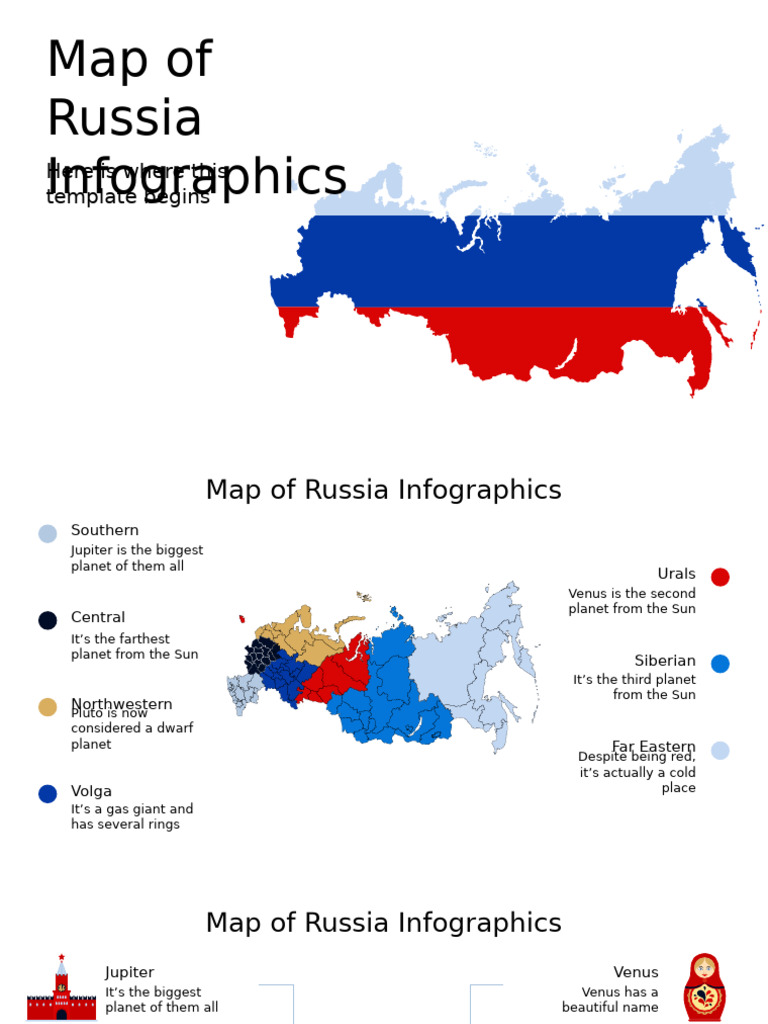 Map of Russia Infographics by Slidesgo | PDF | Planets | Sun