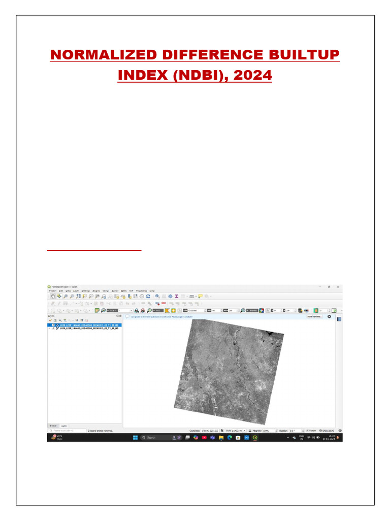 Normalized Difference Builtup Inde1 | PDF | Infrared