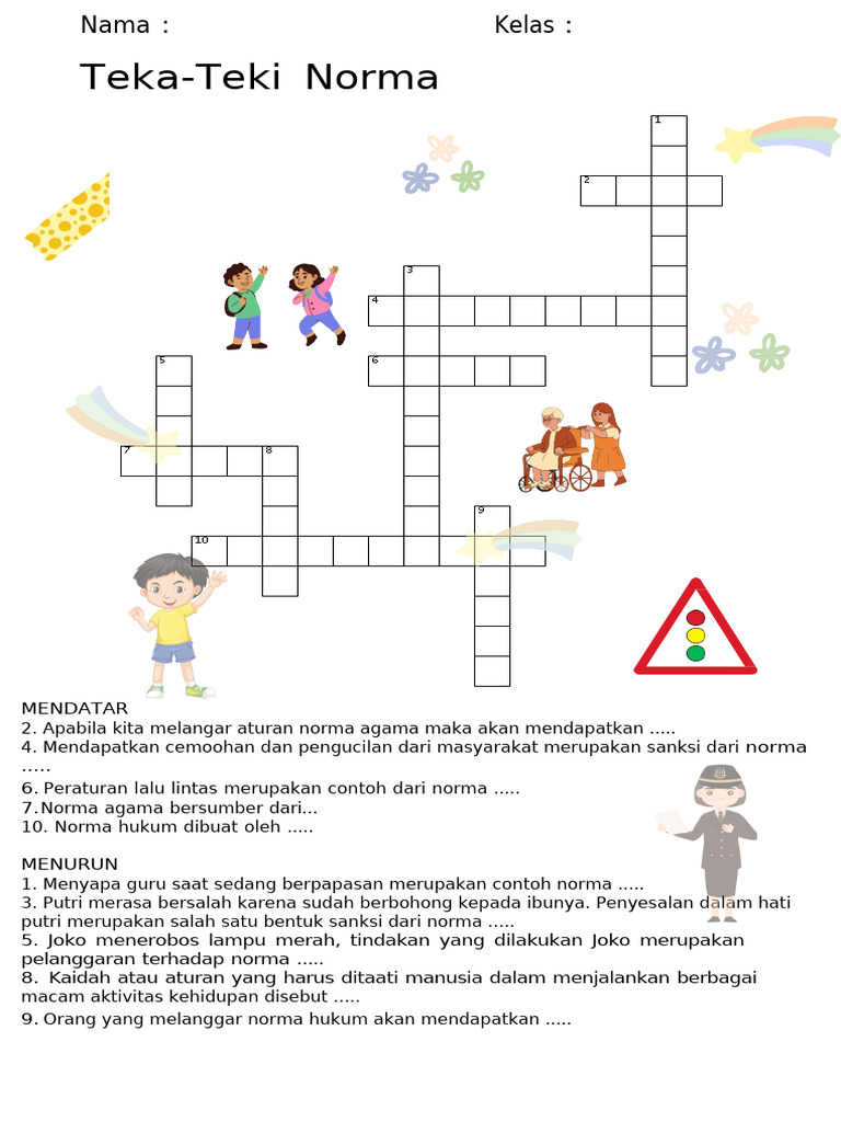 Teka-Teki Norma PKN 4 | PDF