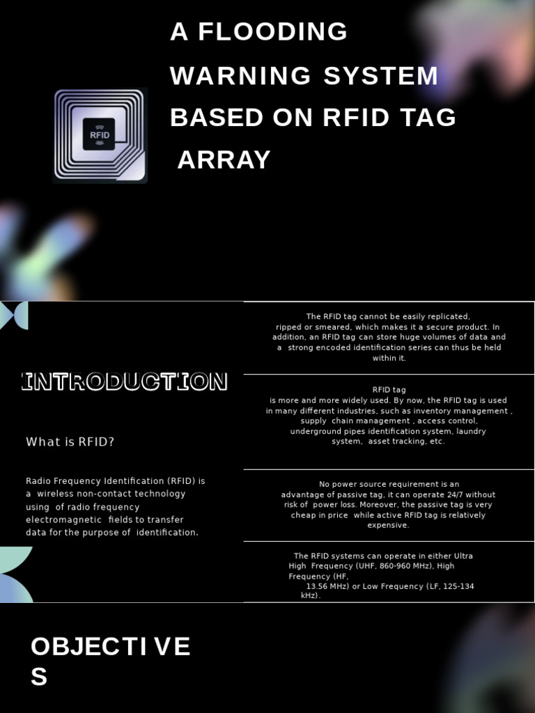 A Flooding Warning System Based On RFID Tag Presentation | PDF | Radio ...