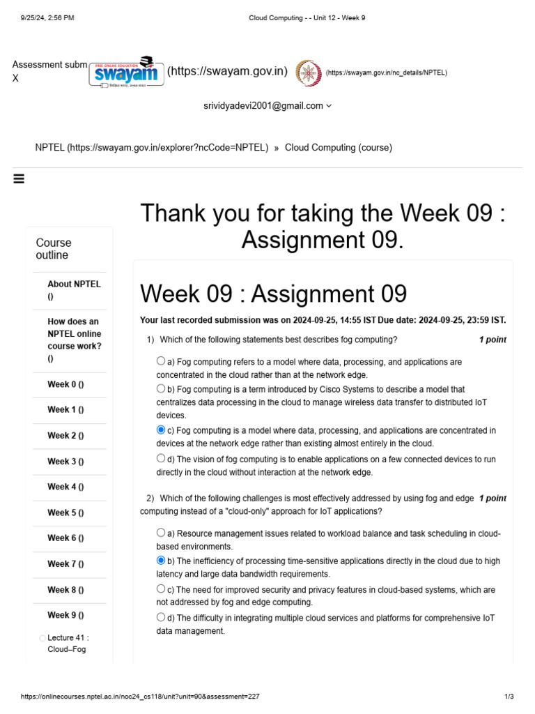 Cloud Computing - Unit 12 - Week 9 | PDF | Cloud Computing ...