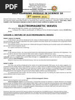 SCIENCE 10 2nd QUARTER MODULE 1 | PDF | Electromagnetic Spectrum ...