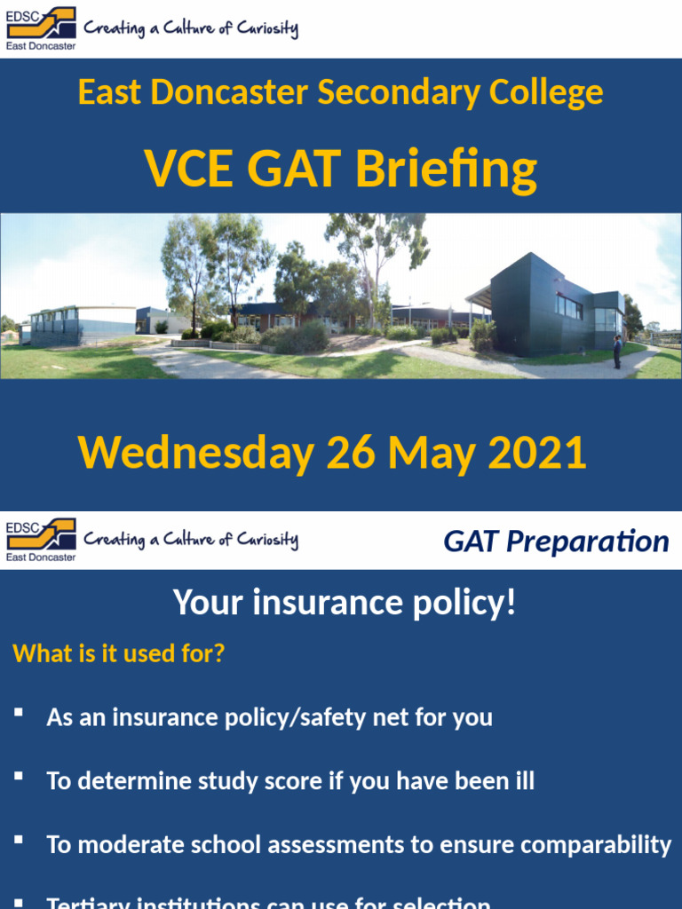 2021 GAT Briefing PowerPoint | PDF | Cognition