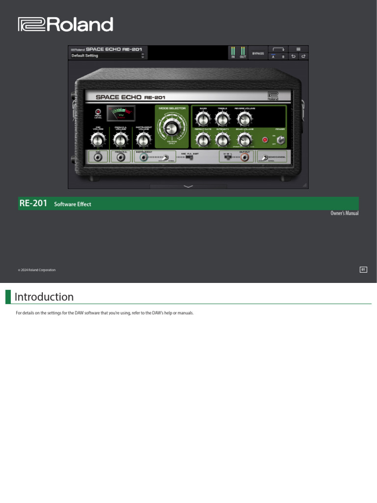 RE-201 Software Effect Eng01 W | PDF | Amplifier | Microphone