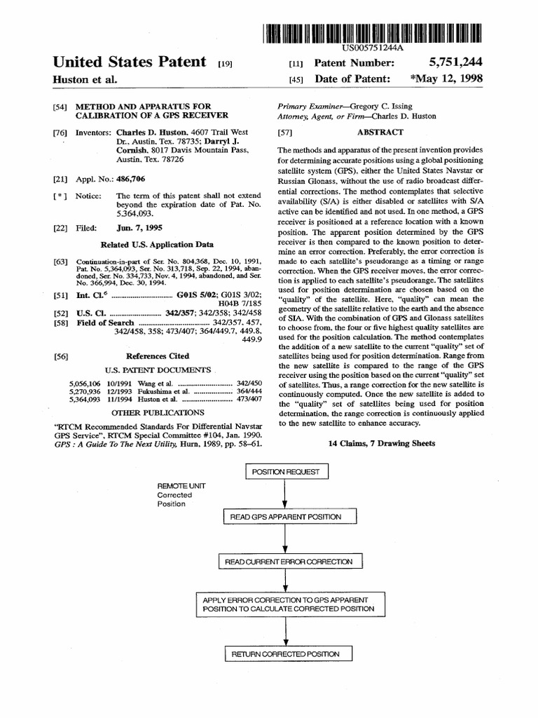 GPS Receiver Calibration Method | PDF | Global Positioning System ...
