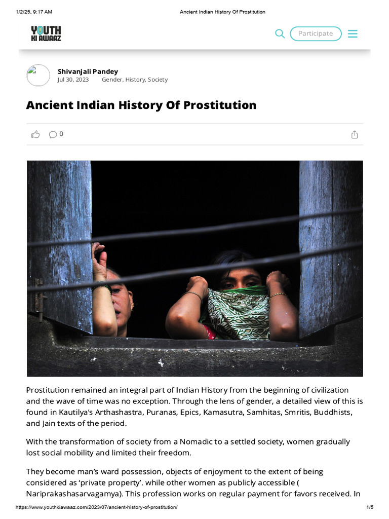 Ancient Indian History Of Prostitution Pdf Prostitution Kama Sutra