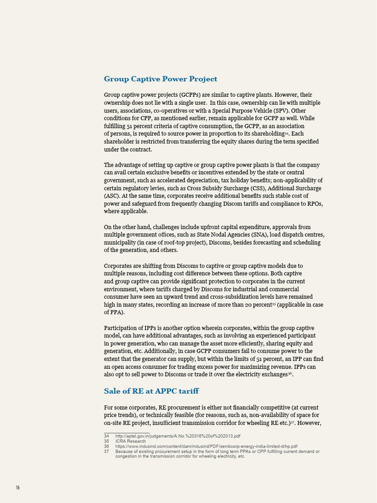 WWF India Renewable Energy Demand in India-Min-30-58 | PDF | Electrical ...