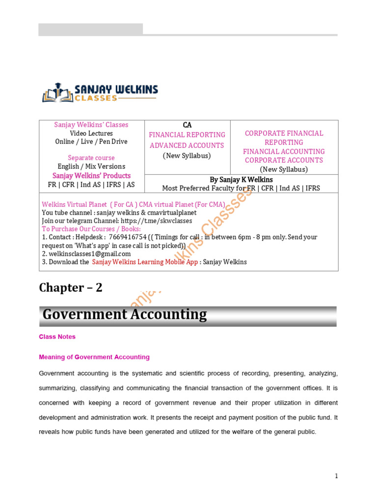 Govt Accounting | PDF | Equity (Finance) | Historical Cost