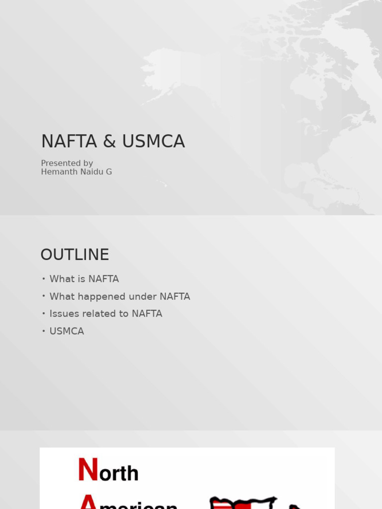 NAFTA vs USMCA: Trade Deal Impacts | PDF | North American Free Trade Agreement | International Trade