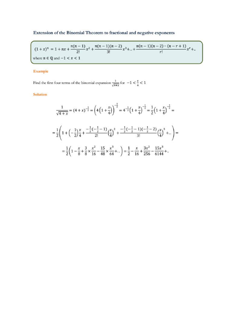 Binomial Extension Reading | PDF