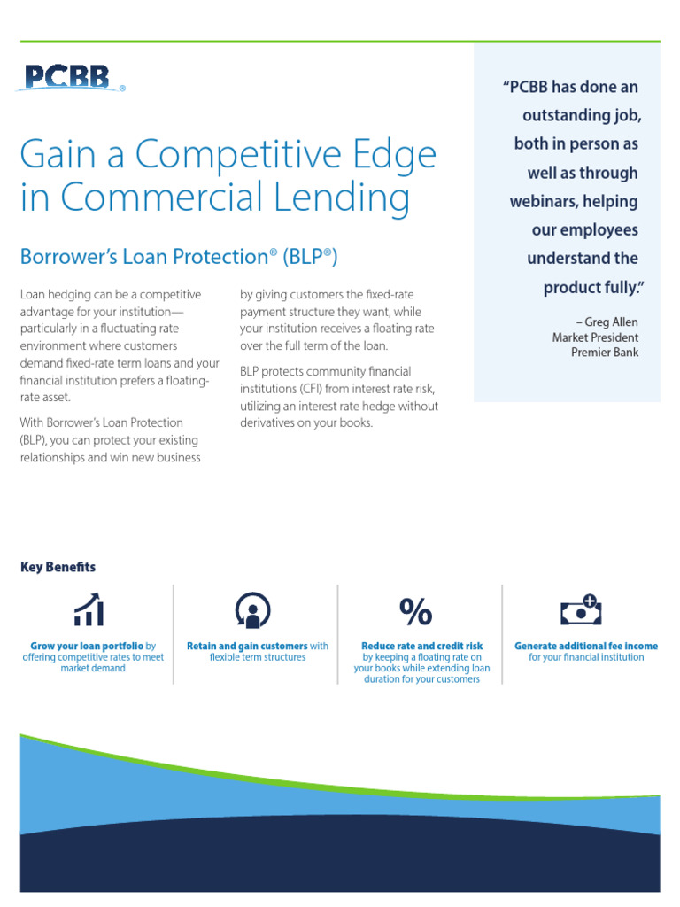 PCBB BLP Overview | PDF | Loans | Swap (Finance)