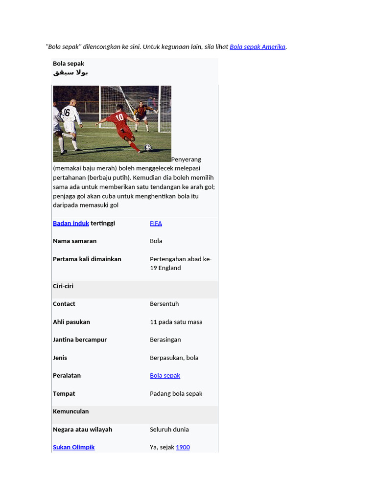 Bola Sepak | PDF