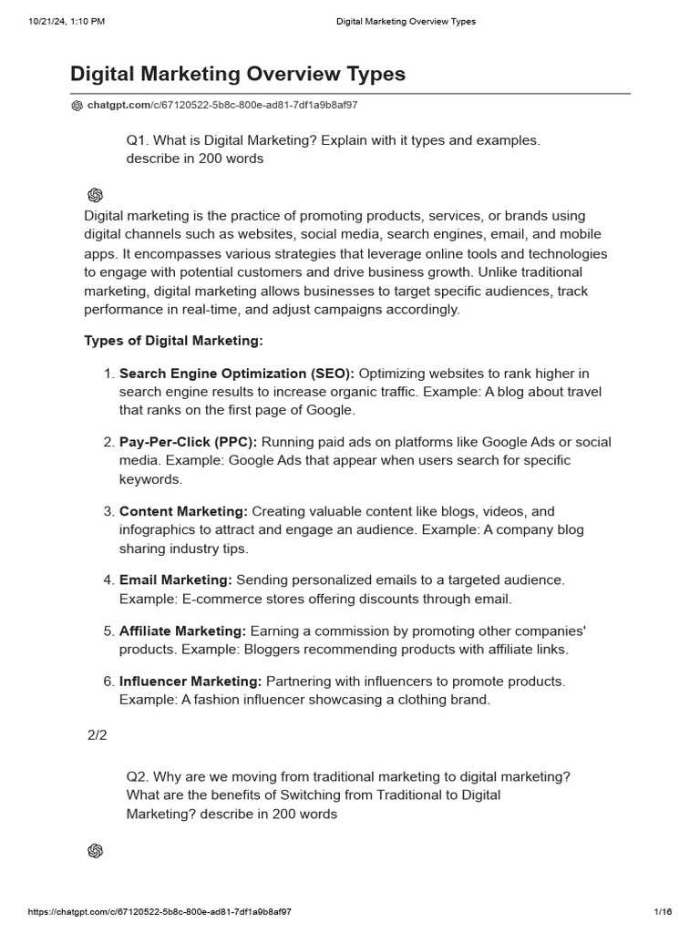 DM Assignment Answer | PDF | Search Engine Optimization | Digital Marketing DM Assignment Answer | PDF | Search Engine Optimization | Digital Marketing