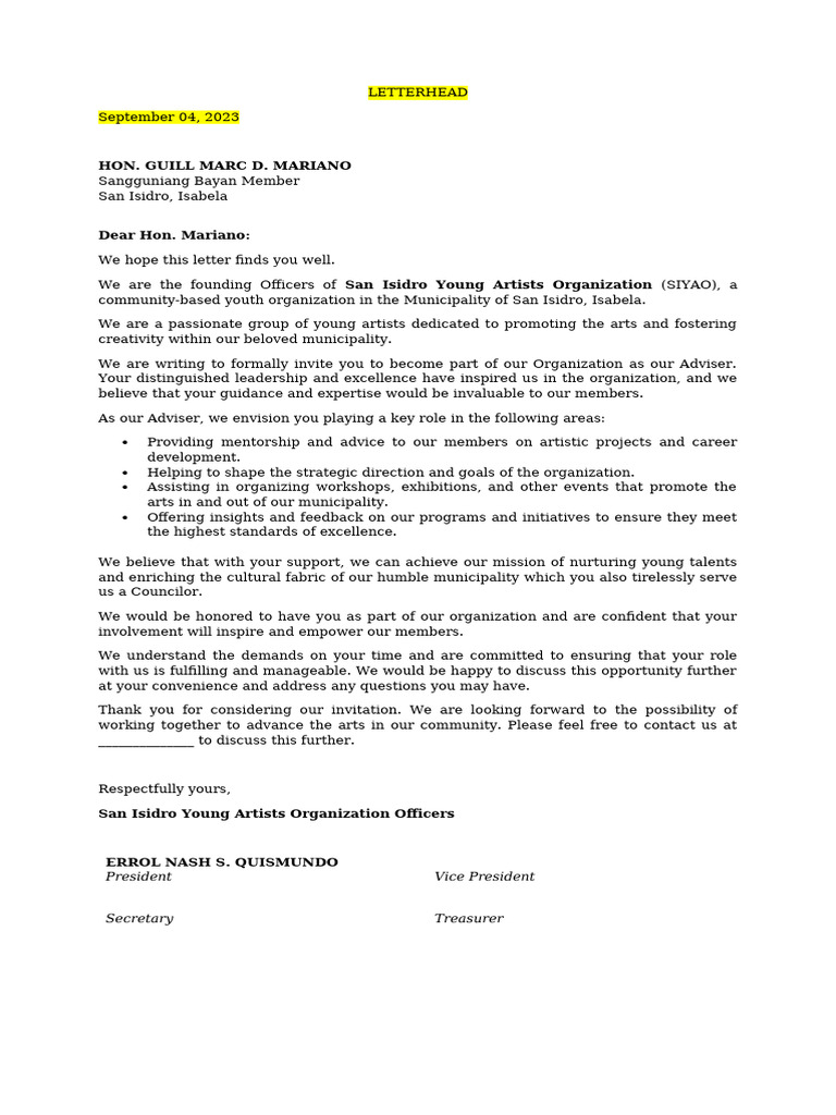 Request-Letter_SIYAO_Adviser | PDF