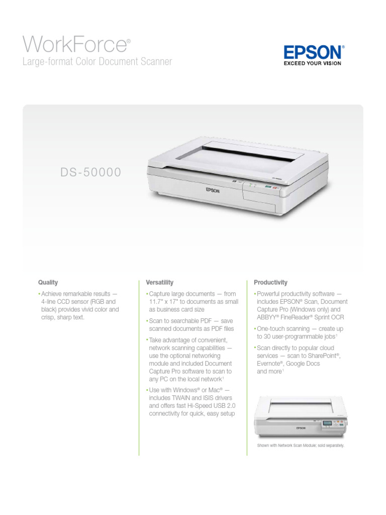 DS 50000 Brochure | PDF | Image Scanner | Computing