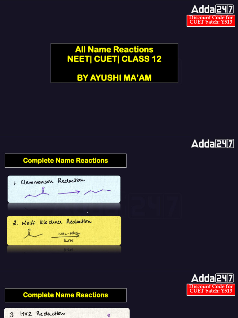 Name Reactions | PDF