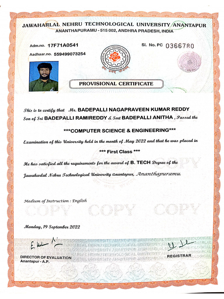 Educational Documents (Praveen) (1) | PDF