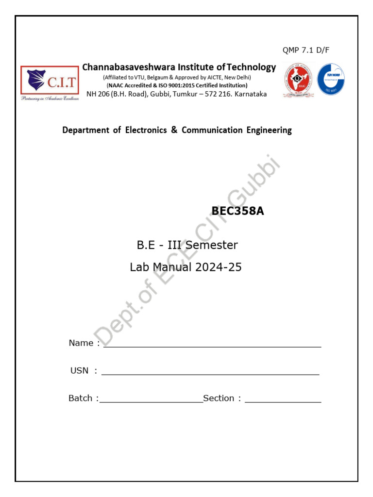 LABVIEW-MANUAL-BEC358A-AY2024-25 (3) | PDF | Logic Gate | Computer Programming