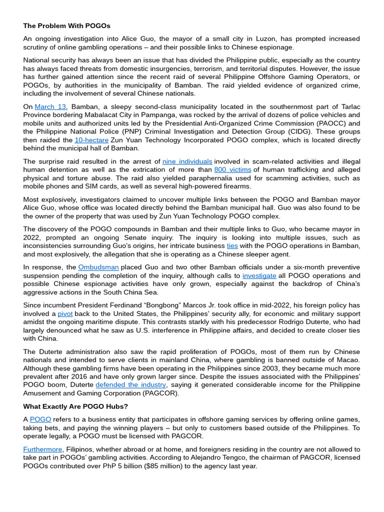 The Problem With POGOs | PDF