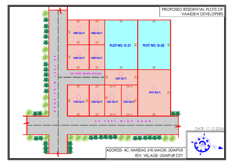Residencial Plots - Haridas Ji Magri-model | PDF