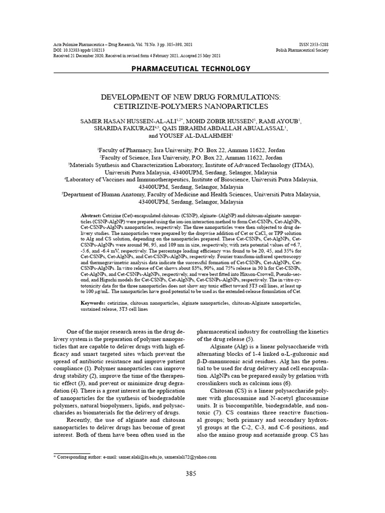Development_of_new_drug_formulations_cetirizine-po | PDF | Carboxylic ... Development_of_new_drug_formulations_cetirizine-po | PDF | Carboxylic ...